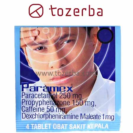 PARAMEX Obat Sakit Kepala (4 Tablets) - Tozerba